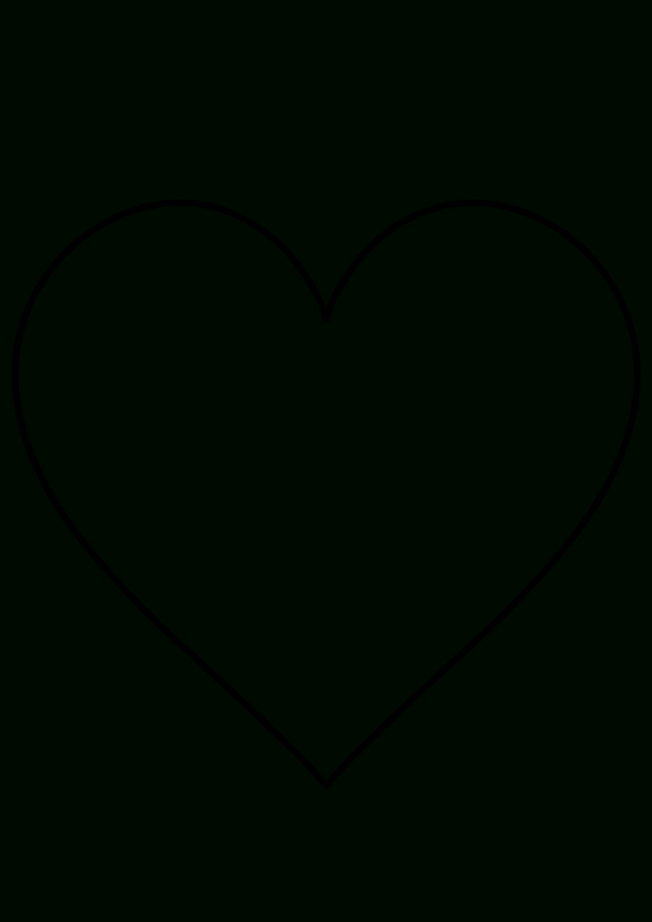 Free Printable Heart Shape Template | Printable Templates