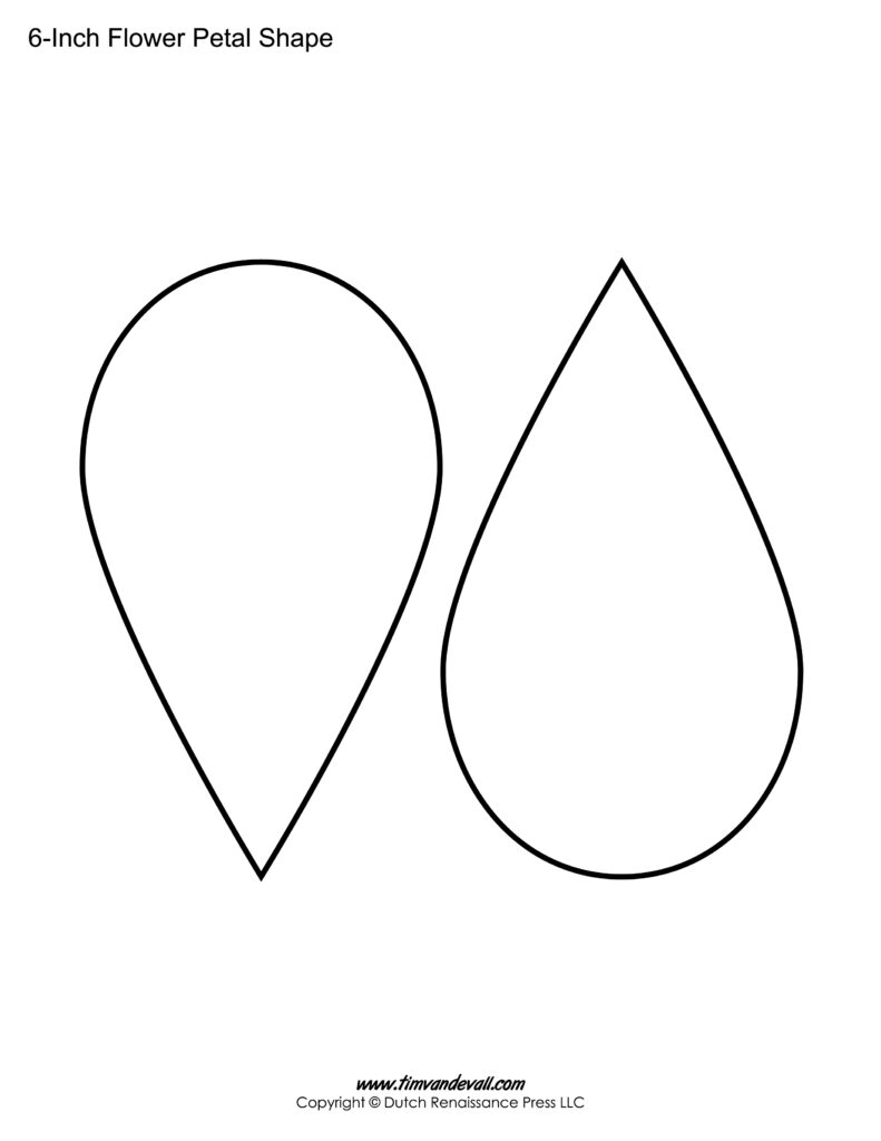 Free Printable Flower Petal Template | Printable Templates