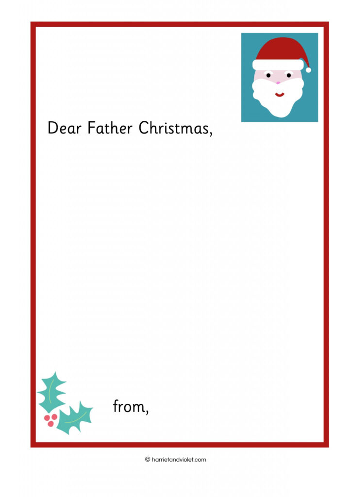 Father Christmas Template Printable | Printable Templates