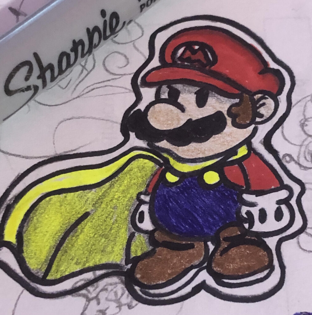 Super Mario Feather Template | Printable Templates
