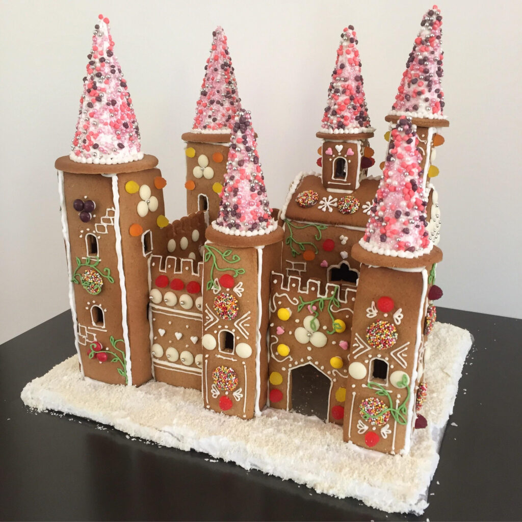 Gingerbread House Castle Template | Printable Templates