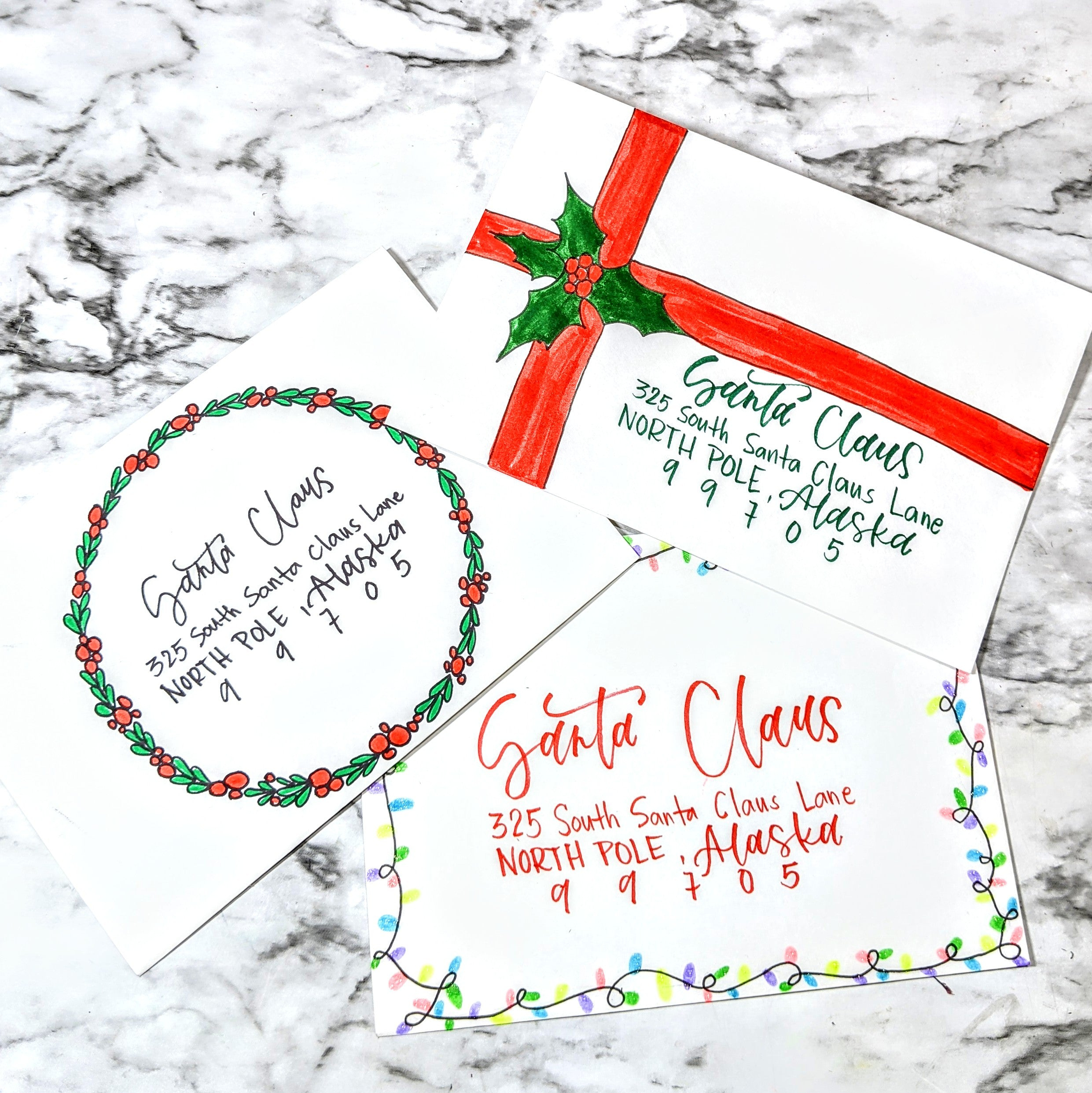 Christmas Envelope Design Template | Printable Templates