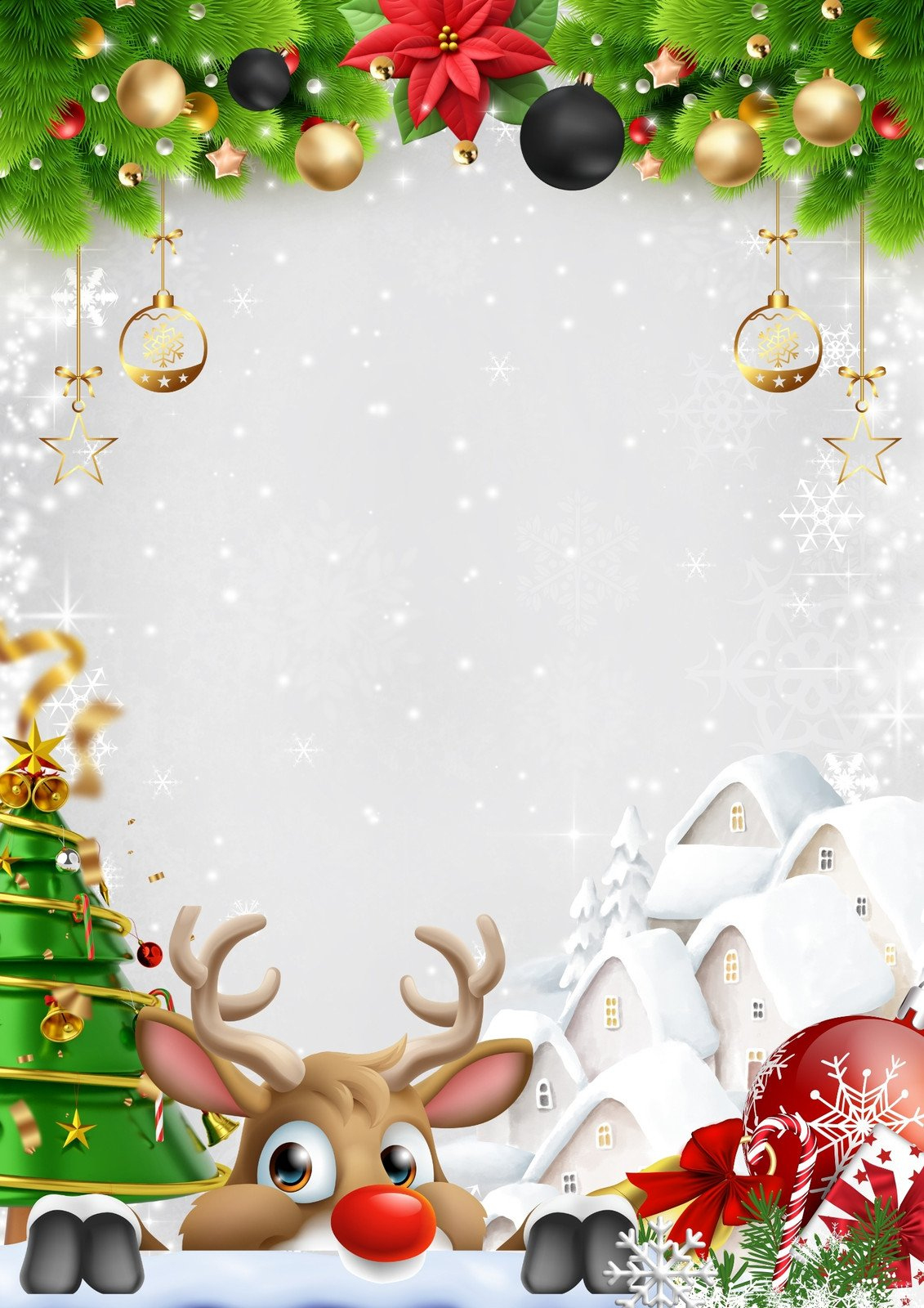 Christmas Flyer Background Template | Printable Templates