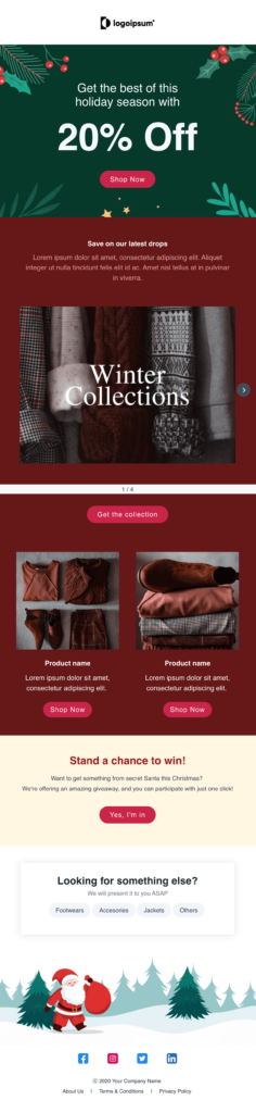 Best Christmas Email Template | Printable Templates