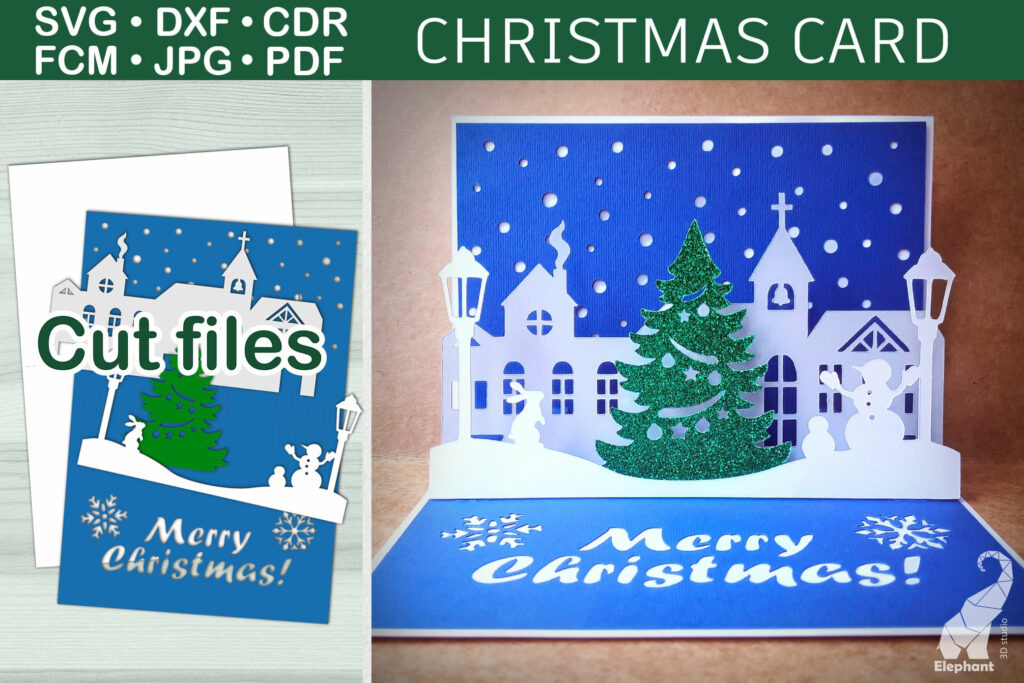 Christmas Card Cut Out Template | Printable Templates
