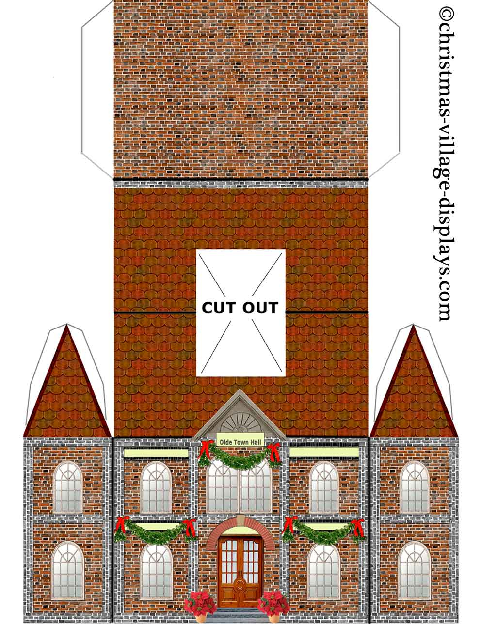 Christmas House Template Printable | Printable Templates